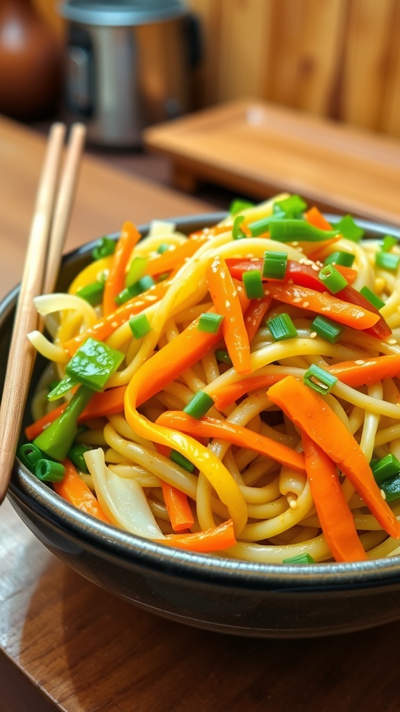 Savory Cabbage Noodle Stir Fry Recipe